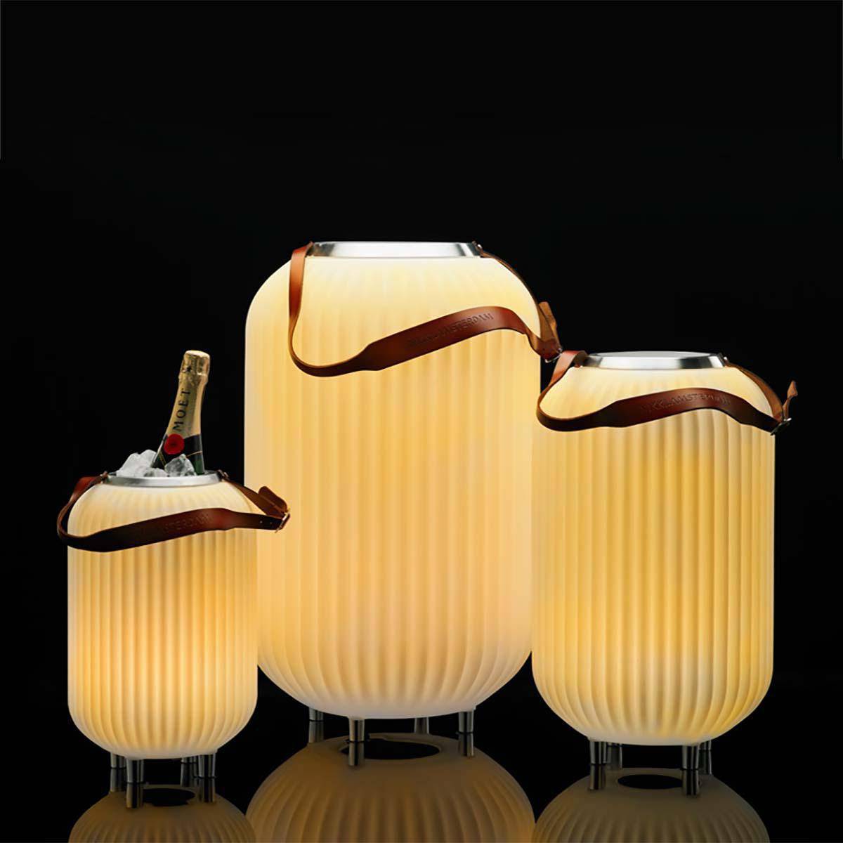 Lampion - bluetooth høyttaler, vinkjøler og led lampe i ett - Powermaxx.no